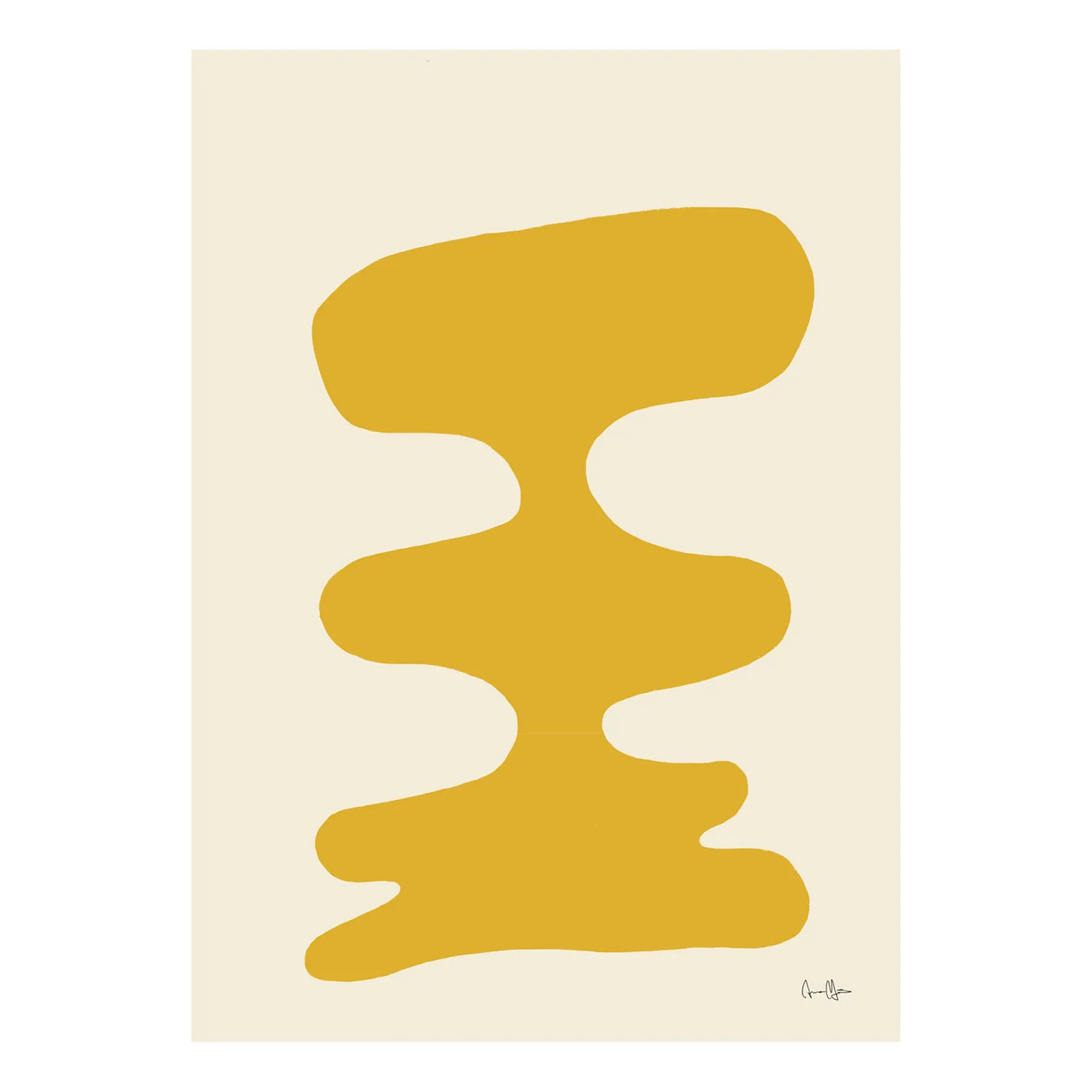 Soft Yellow poster van Paper Collective - NordicNest.nl